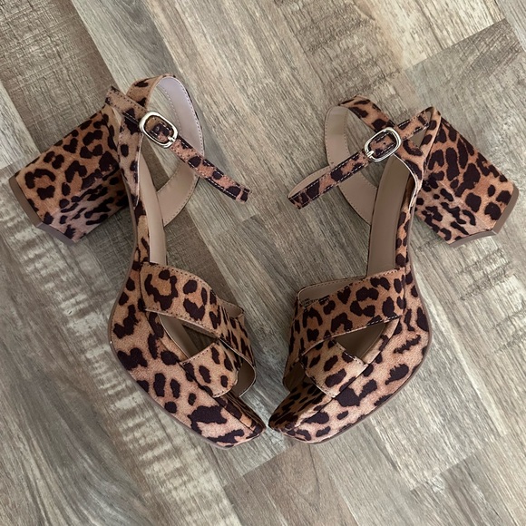 a new day | Shoes | Target A New Day Leopard Print Block Heels | Poshmark